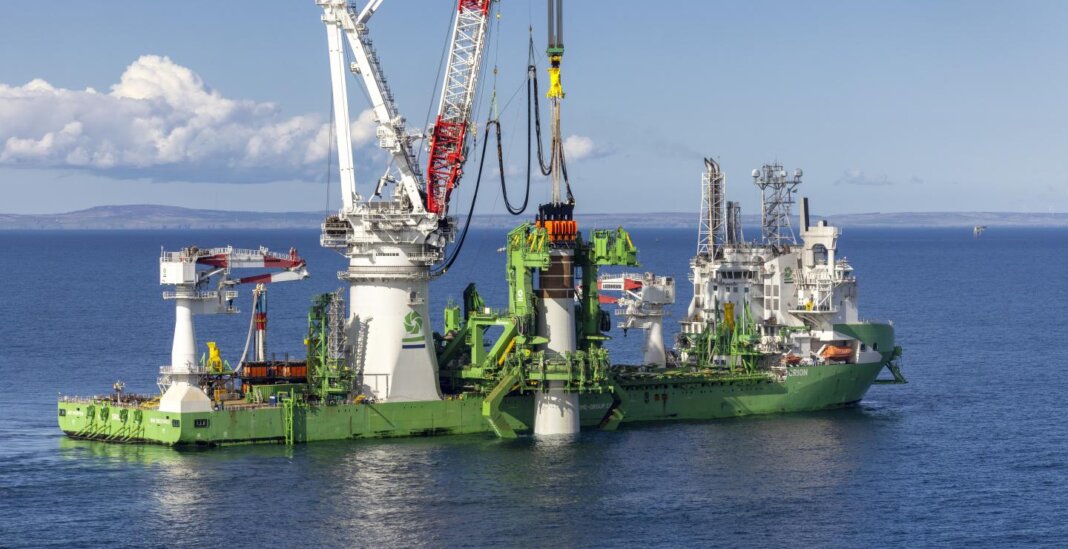 DEME Offshore Installation Vessel Completes Scotland Foundation Project ...