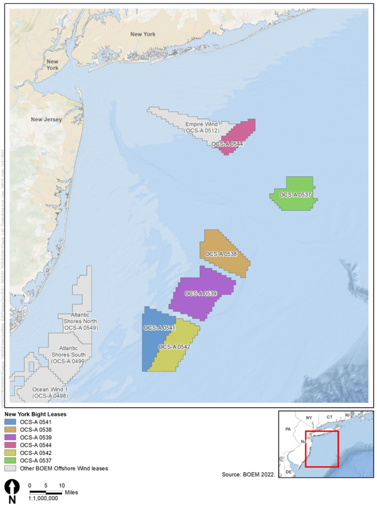 BOEM Completes Environmental Review of New York Bight Wind Lease Areas ...